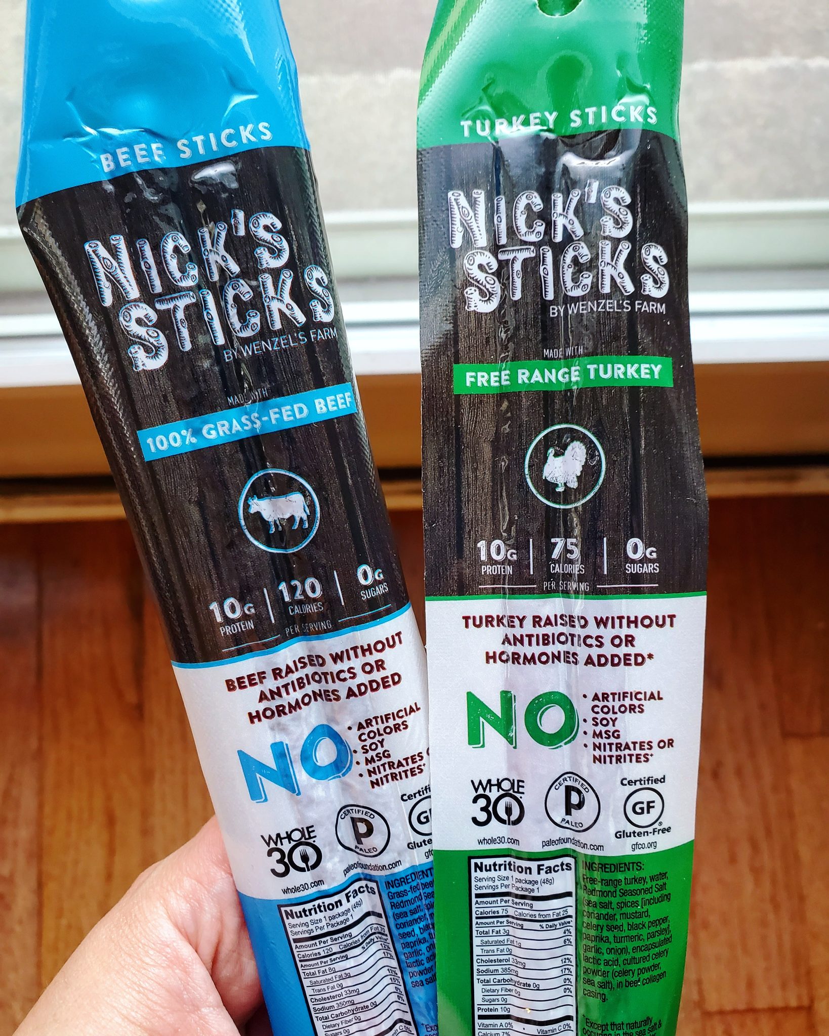 Nick's Sticks | Spinach and Bacon