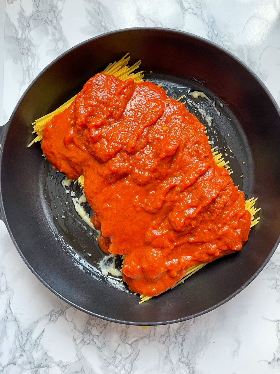 No Boil Spaghetti Bake | One Pot Spaghetti and Meatballs