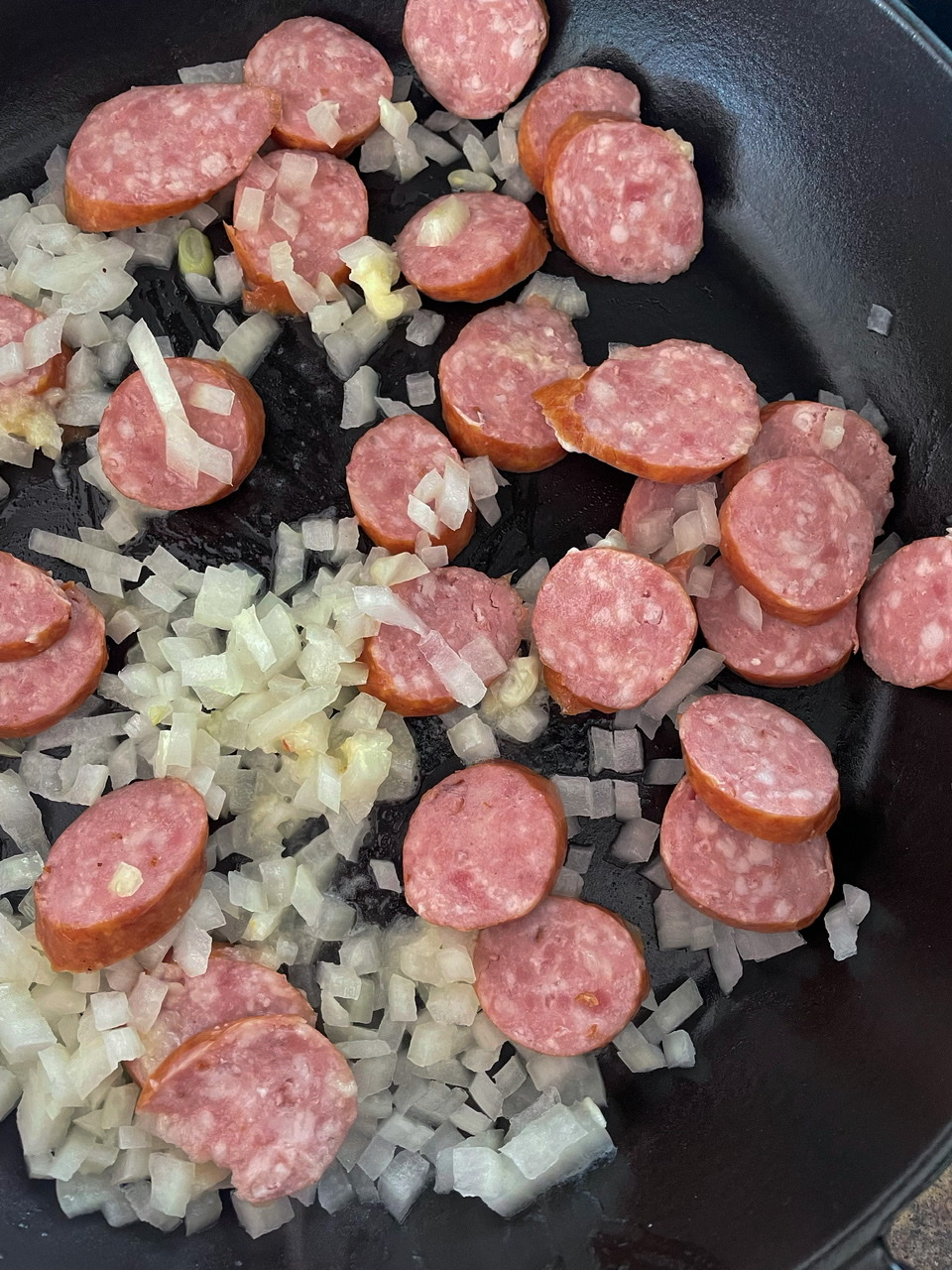 Sausage Risotto | Kielbasa and Spinach