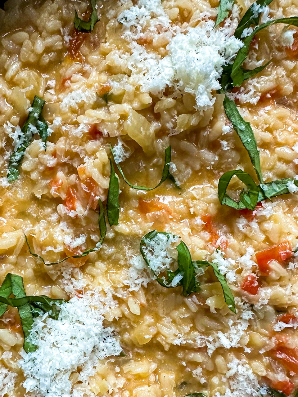 Tomato Risotto | Creamy Arborio Rice with Tomatoes and Basil