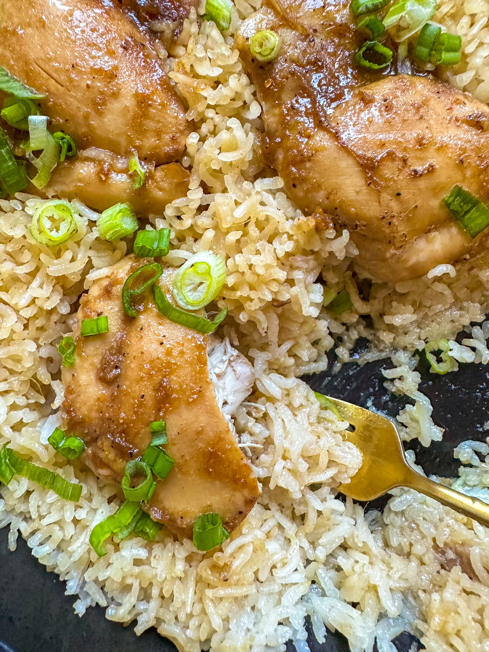 Soy Garlic Chicken and Rice | Asian Style Arroz con Pollo