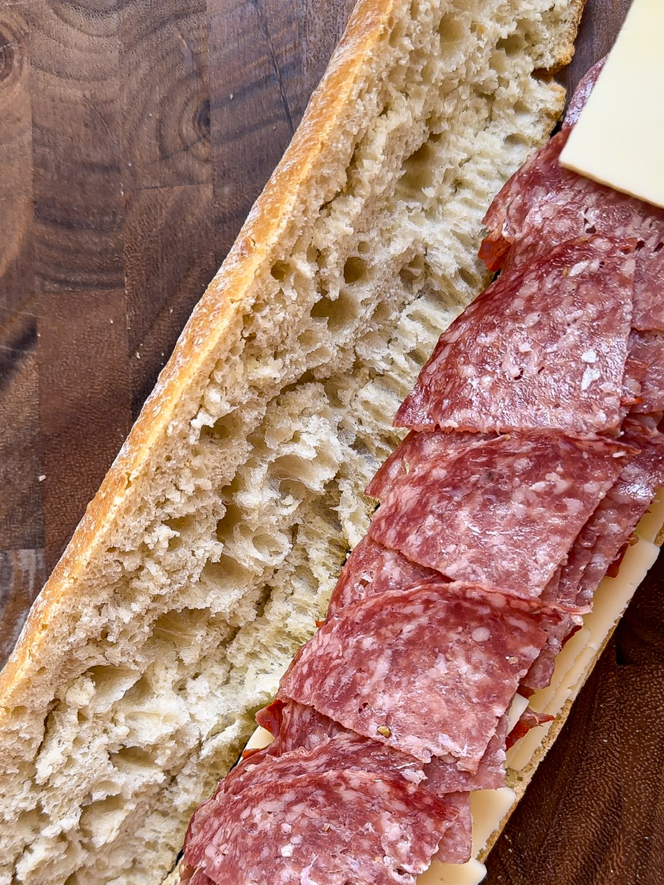 Stromboli Sandwich | Baked Italian Sub with Cheese and Cold Cuts