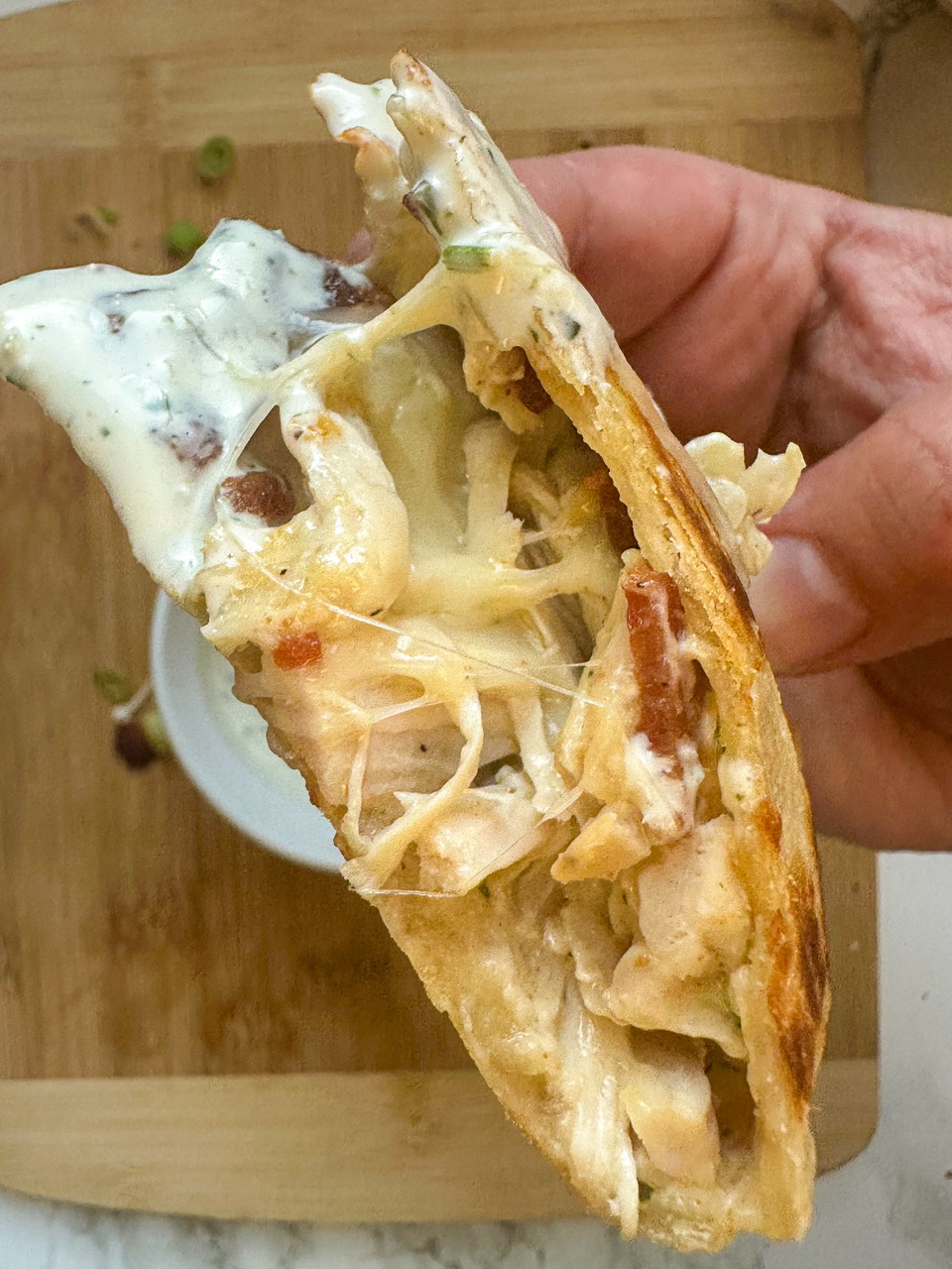 Chicken Bacon Ranch Quesadilla | Rotisserie Chicken