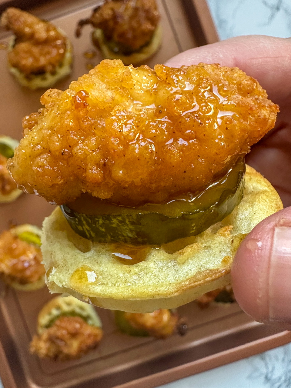 Chicken and Waffle Bites | Easy 20 Minute Appetizer